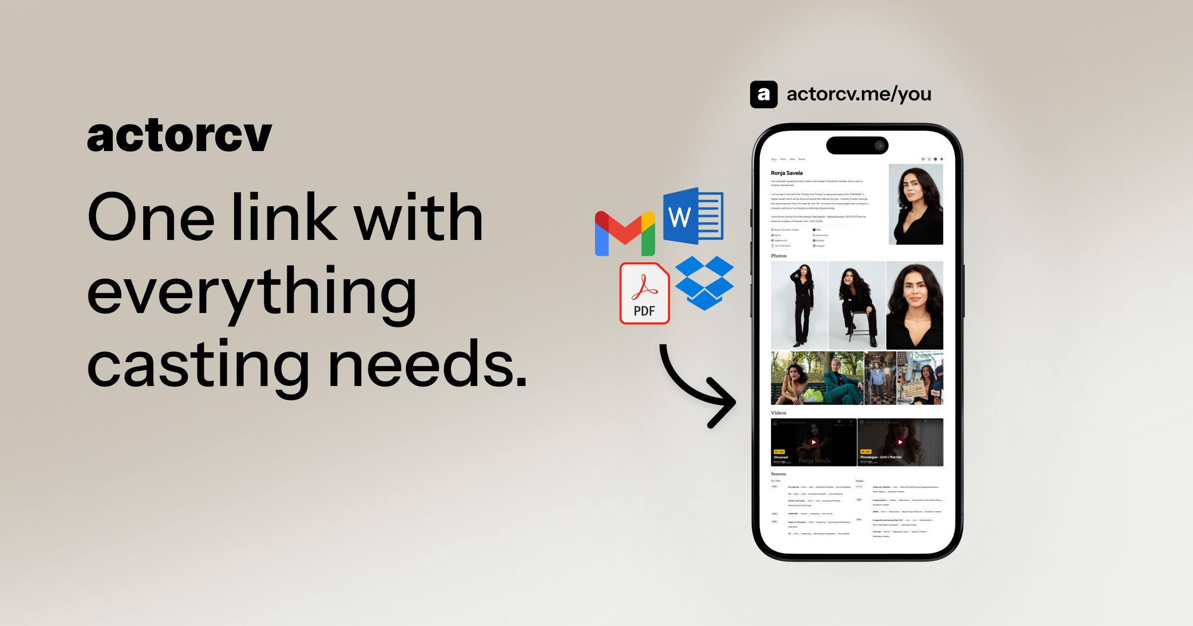 Help & FAQ | ActorCV